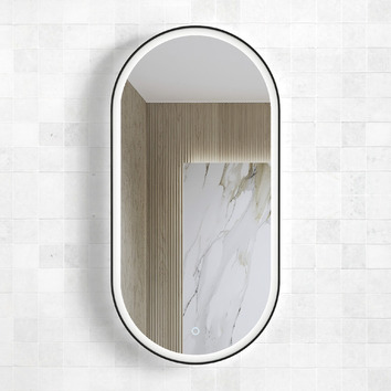 OttiAustralia Noosa Oval Framed LED Mirror | Temple & Webster
