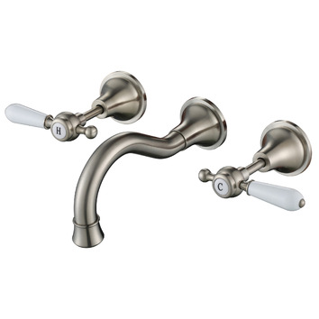 TiagoTapware Clementine Bath/Basin Wall Tap Set | Temple & Webster