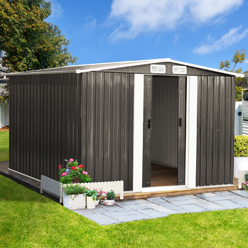 LivingFusion Edison Storage Shed | Temple & Webster