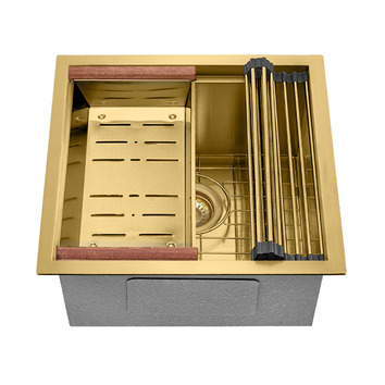 BraxtonHome Frag 450mm Single Stainless Steel Kitchen Sink ...
