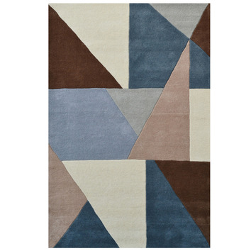 Boulevarde Rugs Grey Prism Hand-Tufted Wool Rug | Temple & Webster