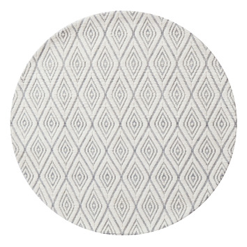 Audley Flat-Woven Wool Round Rug | Temple & Webster