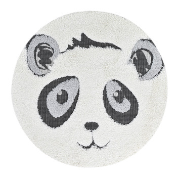 Liam Panda Round Rug | Temple & Webster