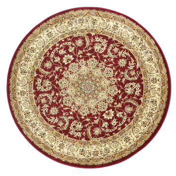 RugDestination Red Eris Power-Loomed Round Rug | Temple & Webster