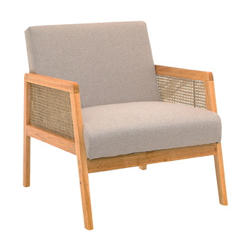 ModishHabitat Amur Pine Wood Armchair | Temple & Webster