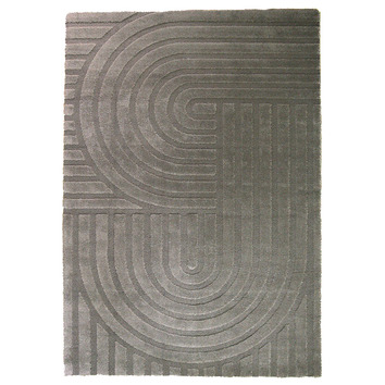 Grey Lilly Power-Loomed Rug | Temple & Webster