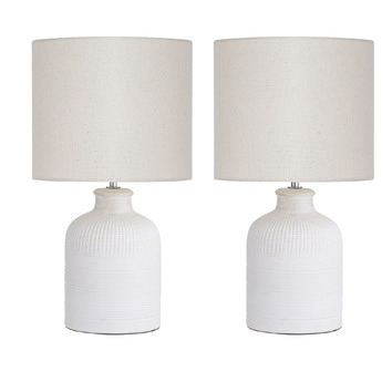 Kayla Bay by Temple & Webster 47cm Grace Ceramic Table Lamps