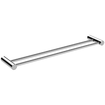 Vivid Slimline Double Bar Brass Towel Rail | Temple & Webster