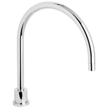 Vivid 200mm Gooseneck Hob Spa Spout | Temple & Webster
