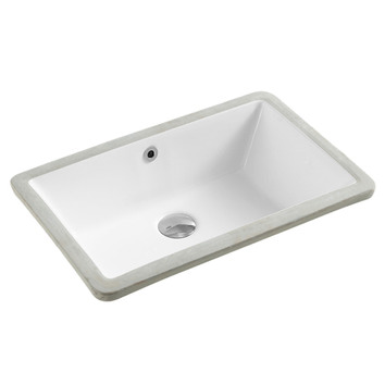 Nueva Bathware Nue Rectangular Undermount Ceramic Basin | Temple & Webster