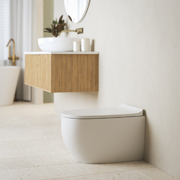 Raul Rimless Wall Hung Toilet Pan | Temple & Webster
