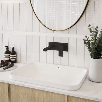 Cosy 610mm Rectangular Insert Ceramic Basin | Temple & Webster