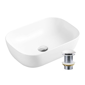 Nueva Bathware Evea Round-Edge Rectangular Basin & Waste Set | Temple ...