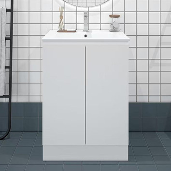 Mirabelle 600mm Freestanding Vanity with Single Integrated Basin ...