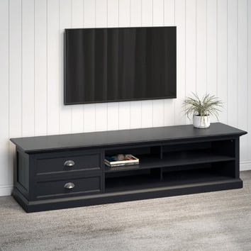 SandStoneSea Black Maison Large TV Entertainment Unit | Temple & Webster