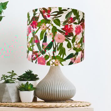 HelloBoho Pink Australian Flowers Lamp Shade | Temple & Webster