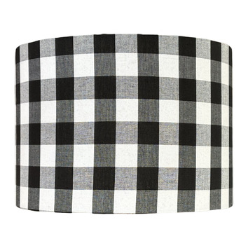 Black & White Check Lamp Shade | Temple & Webster
