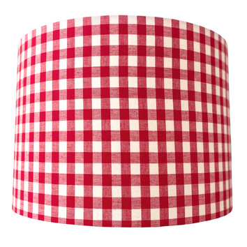 Red & White Check Lamp Shade | Temple & Webster