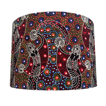 Campana Collective Red Spirit Aboriginal Lamp Shade | Temple & Webster