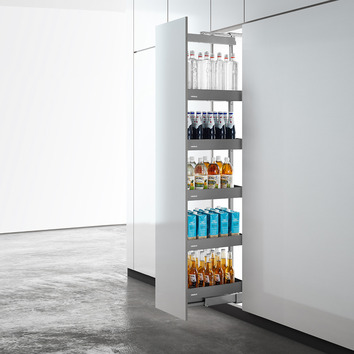 6 Tray Shearer Adjustable Pull Out Pantry Unit | Temple & Webster