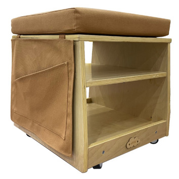 Wheeled Teacher's Stool with Storage | Temple & Webster