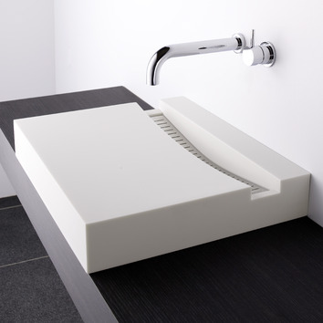 KL 600mm Rectangular Solid Surface Above Counter Basin | Temple & Webster