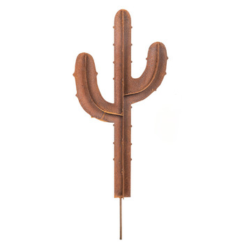 Rust Cactus Garden Stake | Temple & Webster