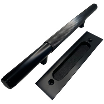 BaysideLuxe Toorak Brass Sliding Door Handle & Hand Plate Set | Temple ...