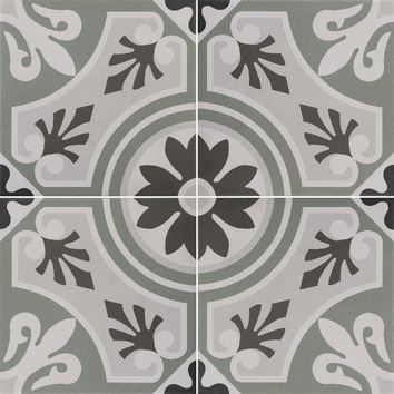 Vera 200 x 200mm Decorative Matt Porcelain Tile | Temple & Webster