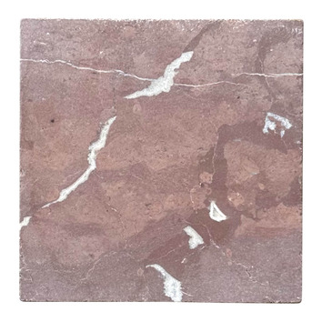 Isha 200 x 200mm Tumbled Merlot Marble Square Tile | Temple & Webster