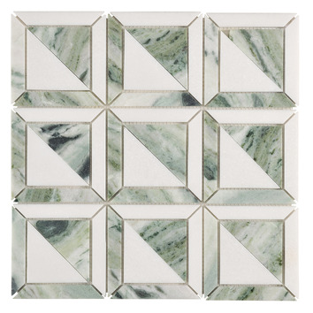 CoveTiles Naima Green Tile Sample | Temple & Webster