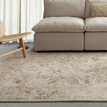 DaisieRugStudio Cream Kallista Machine Washable Rug | Temple & Webster