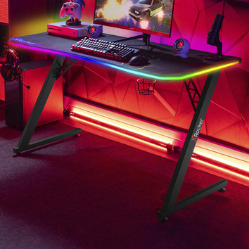 Pulsar RGB LED Gaming Desk | Temple & Webster