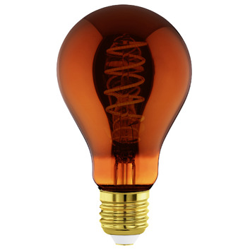 Eglo Elvo E27 Pear 4W Amber LED Filament Bulb | Temple & Webster