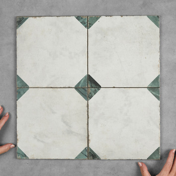 Isabella Matt Grey Octagon Porcelain Tile | Temple & Webster