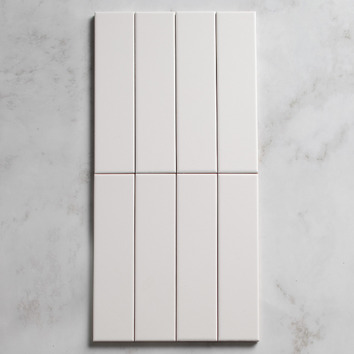 Hiroshi White Tile Sample | Temple & Webster