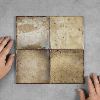 Amelia Moss Square Ceramic Tile | Temple & Webster