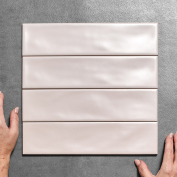 Stella Pink Subway Ceramic Tile | Temple & Webster