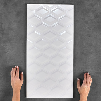 Aspen Gloss White Rectangle Ceramic Tile | Temple & Webster