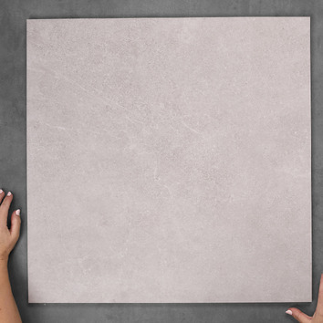 Genoa 600 x 600mm White Square Porcelain Tile | Temple & Webster