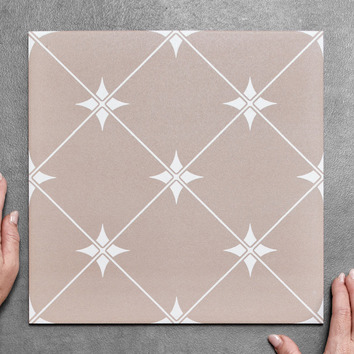 Chelsea Terracotta Decorative Porcelain Tile | Temple & Webster