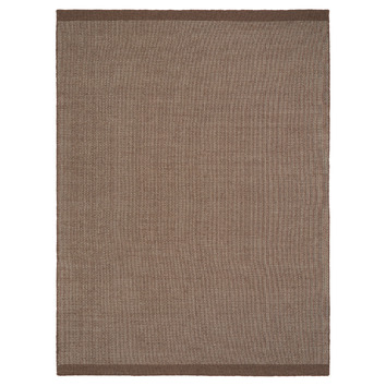 Walnut Bark Flat Weave Wool & Cotton Rug | Temple & Webster