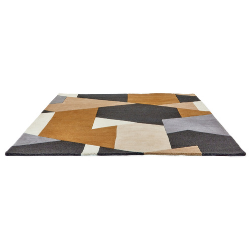 Caramel Slate Shell Popova Hand-Tufted Rug | Temple & Webster