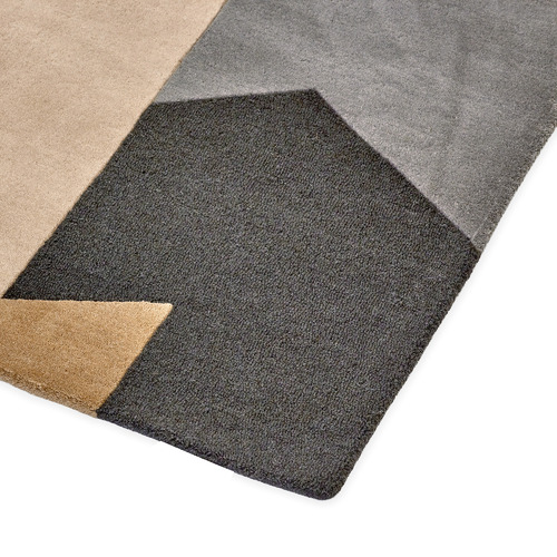 Caramel Slate Shell Popova Hand-Tufted Rug | Temple & Webster