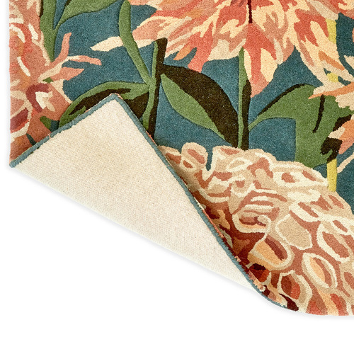 Coral Wilderness Dahlia Hand-Tufted Pure New Wool Rug | Temple & Webster