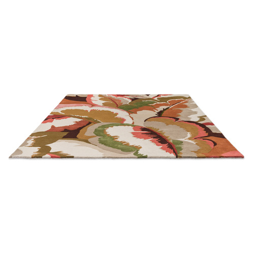 Amber Calathea Hand-Tufted Wool-Blend Rug | Temple & Webster