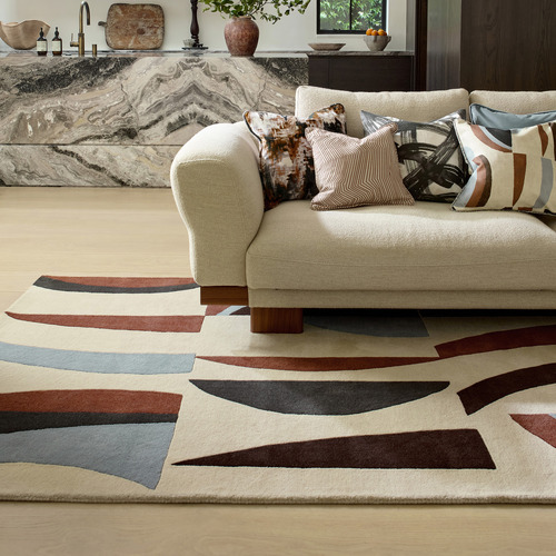 Walnut Torillo Hand-Tufted Wool Rug | Temple & Webster