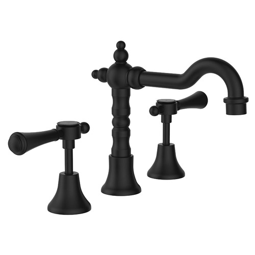 Lillian Shepherds Crook Basin Tap Set with Levers | Temple & Webster