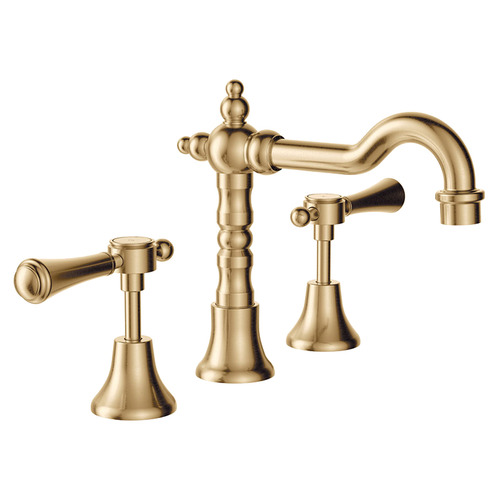 Lillian Shepherds Crook Basin Tap Set with Levers | Temple & Webster