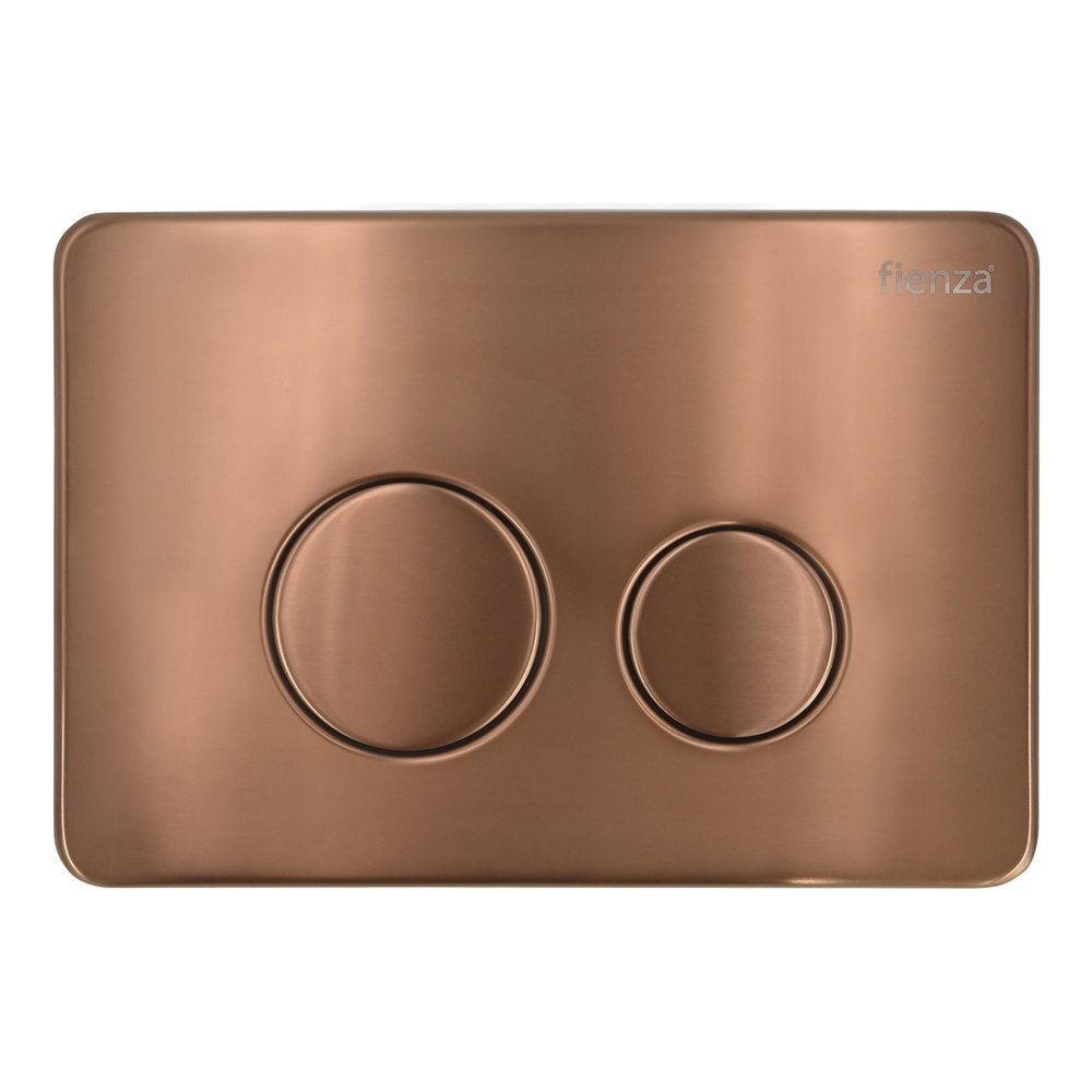 R&T Brushed Copper Stainless Steel Dual Flush Plate | Temple & Webster
